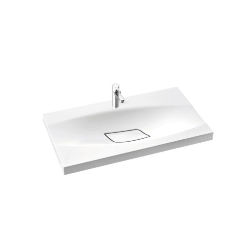 Umywalka meblowa/wpuszczana w blat NOEL 80 - 800 x 450 x 112 mm od ...